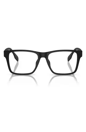 Burberry 55mm Square Optical Glasses - Matte Black/demo Lens