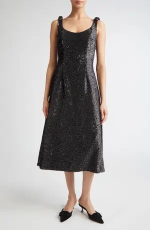 Emilia Wickstead Sequined Cocktail Dresses