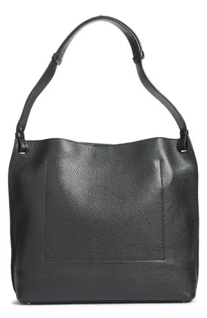 Vince Ava Leather Bucket Bag - Black