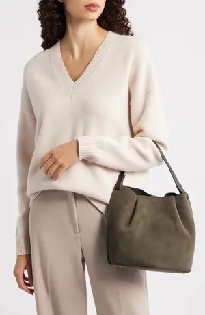 Vince Ava Leather Crossbody Bag - Herba