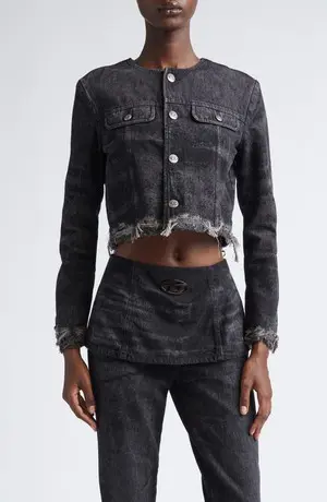 DIESEL® De-graffy-fsh Denim Trucker Jacket