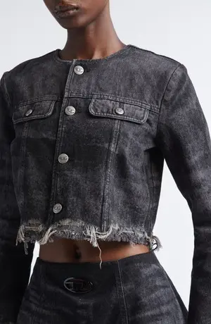 DIESEL® De-graffy-fsh Denim Trucker Jacket