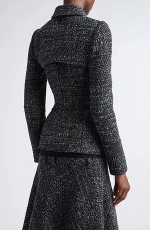 DIESEL® G-anne Bouclé Tweed Crop Jacket
