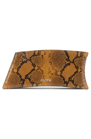 Staud Coco Leather Shoulder Bag - Snake