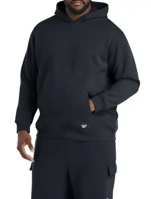 REEBOK Big & Tall Performance Super Soft Brushed Hoodie - Black