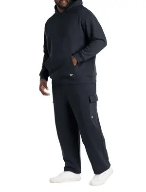 REEBOK Big & Tall Performance Super Soft Brushed Hoodie - Black