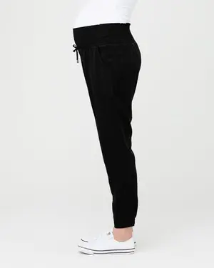 RIPE MATERNITY Tencel Off Duty Cargo Maternity Pant - Black