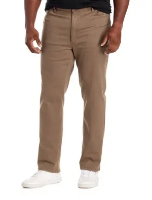 TRUE NATION BY DXL Big & Tall Iconic 5-pocket Everyday Stretch Pants - Portabella
