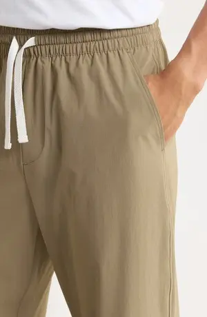 RIZORT Stretch Nylon Drawstring Pants - Olive