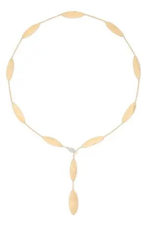 Marco Bicego Lunaria Diamond Twist Necklace - Yellow/white Gold