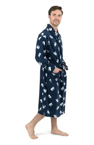 LEVERET Fleece Robe - Polar Bear
