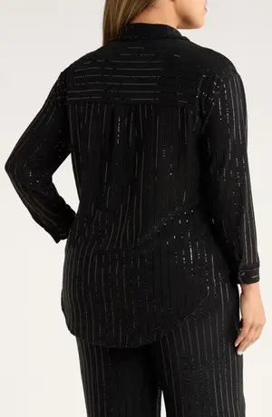 Anne Klein Sequin-embellished Tunic
