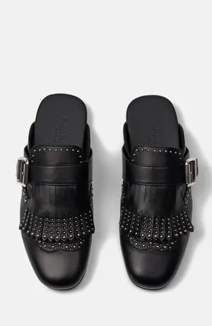 SCAROSSO Gaia Leather Mules