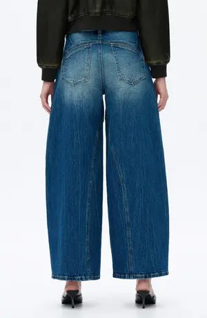 BAYEAS Mid-rise Wide Barrel Jeans