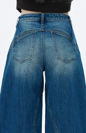 BAYEAS Mid-rise Wide Barrel Jeans