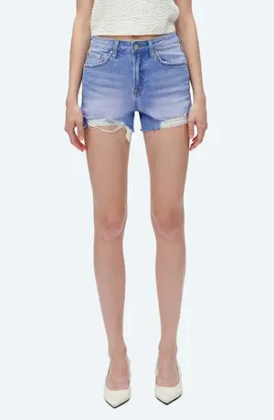 BAYEAS Mid-rise Denim Cutoff Shorts