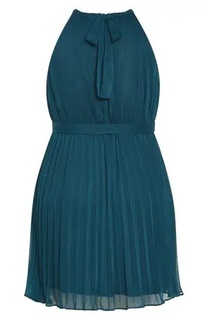 City Chic Luna Pleated Dress