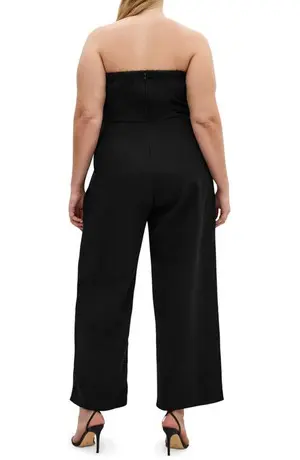 City Chic Alexi Strapless Jumpsuit