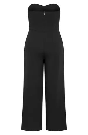 City Chic Alexi Strapless Jumpsuit