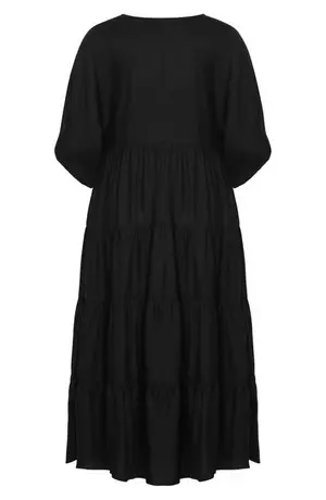 City Chic Jenna Puff Sleeve Dress