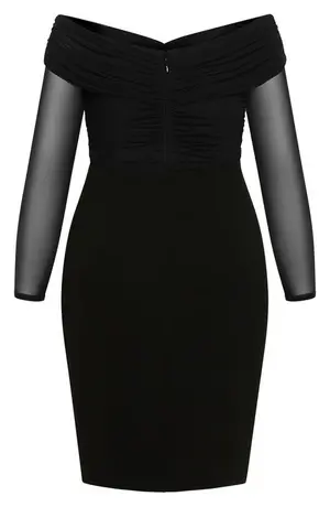 City Chic Anne Off-the-shoulder Corset Dress