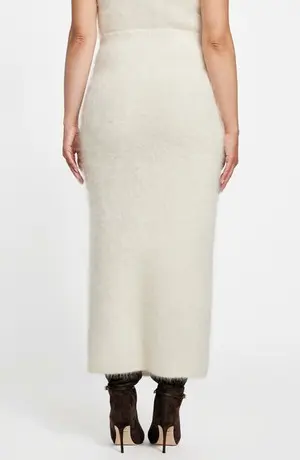 MARCIANO Agnes Alpaca Blend Maxi Skirt