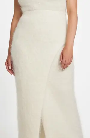 MARCIANO Agnes Alpaca Blend Maxi Skirt