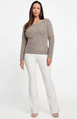MARCIANO Agnes Fuzzy Alpaca Blend Sweater