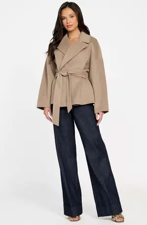 MARCIANO Ella Wool-blend Wrap Coat