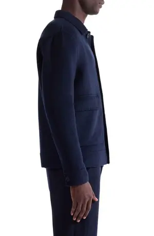 Bugatchi Felted Wool Blend Jacket - Navy
