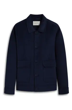 Bugatchi Felted Wool Blend Jacket - Navy