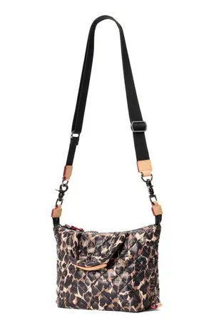 Mz Wallace Micro Sutton Quilted Top Handle Bag - Leopard