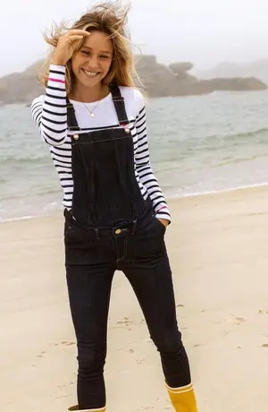 CACHE COEUR Sharon Denim Maternity Overalls - Raw