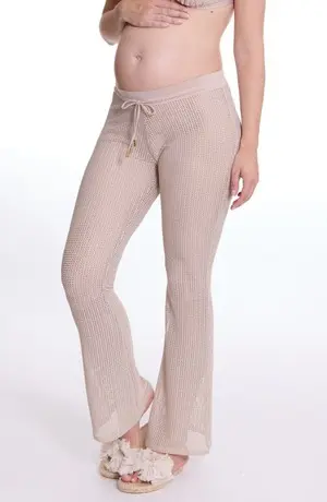 CACHE COEUR Milos Maternity Beachwear Pants - Beige