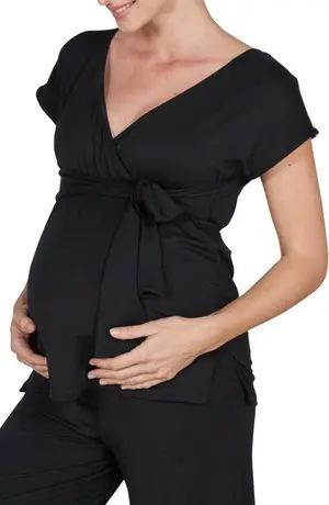 CACHE COEUR Origin Maternity And Nursing Tunic - Black