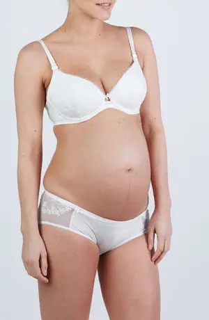 CACHE COEUR Louise Maternity And Nursing Push-up Bra - Ivory