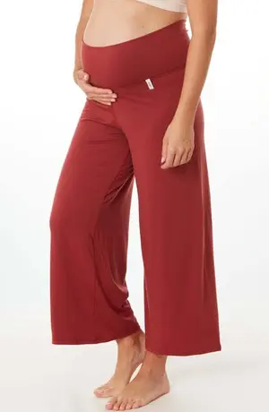CACHE COEUR Origin 7/8th Maternity Pants - Terracotta