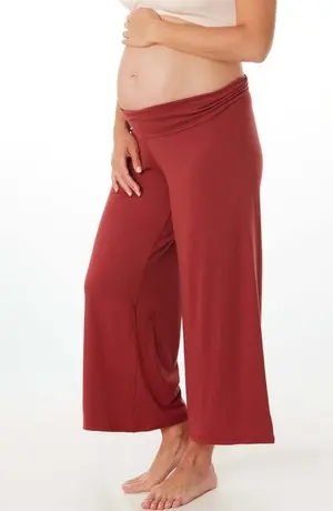 CACHE COEUR Origin 7/8th Maternity Pants - Terracotta