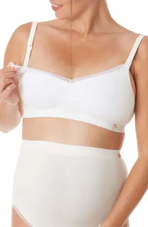 CACHE COEUR Organic Maternity And Nursing Seamless Bra - Natural