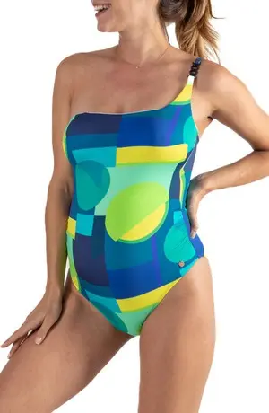 CACHE COEUR Pop Maternity Swimsuit - Blue