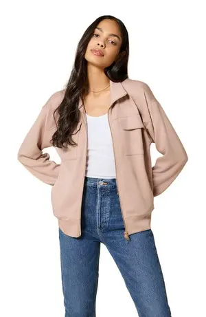 SOFTIES Dreamtech Double Zip Bomber Jacket - Coco
