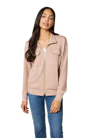 SOFTIES Dreamtech Double Zip Bomber Jacket - Coco