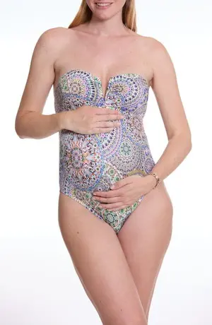 CACHE COEUR Mandala Maternity Swimsuit