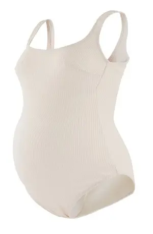 CACHE COEUR Maternity Bayside One-piece Swimsuit - Pearl