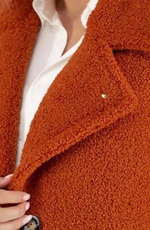 CACHE COEUR Léonie Long Maternity Coat - Copper