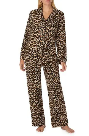 Kate Spade New York Print Pajamas Brown Animal Print
