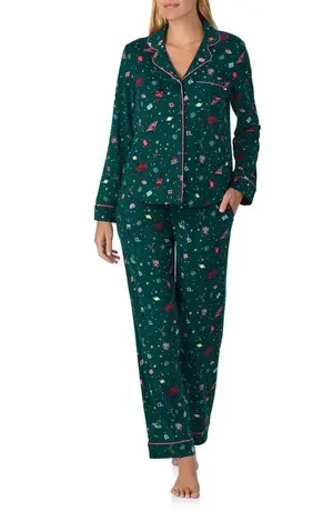 Kate Spade New York Print Pajamas Green Print