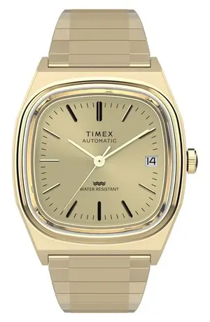 Timex® Automatic 1983 E-line Reissue Bracelet Watch - Goldone
