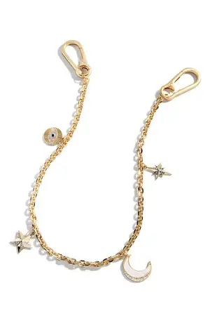 Baublebar Embellished Chain Strap Bag Charm - Gold Multi - Celestial Charms