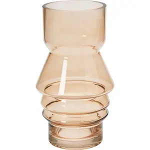 STORIED HOME Decorative Glass Vase - Brown